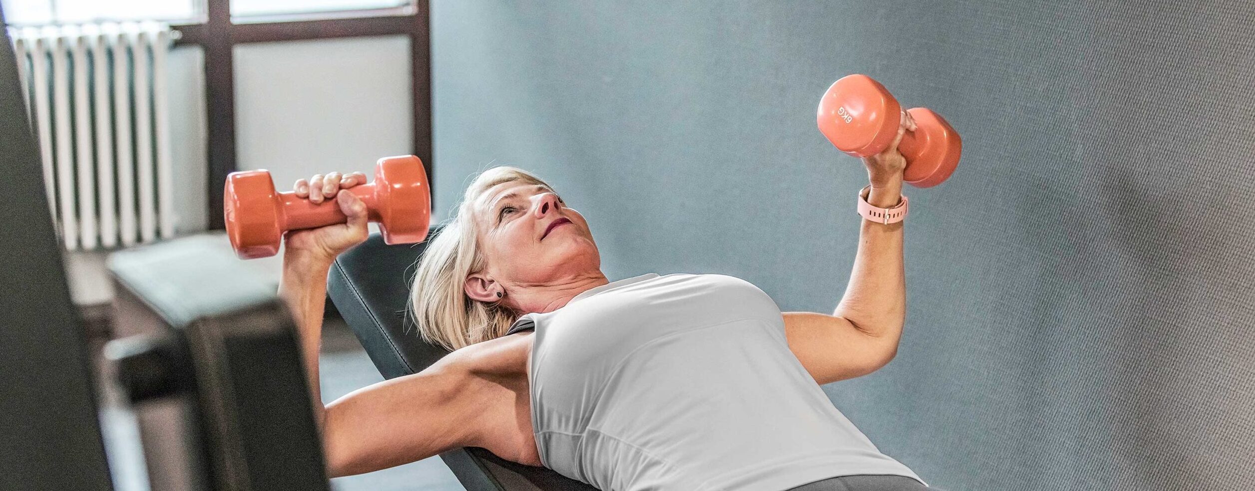 Strong back - training on equipment in the Keidel Therme